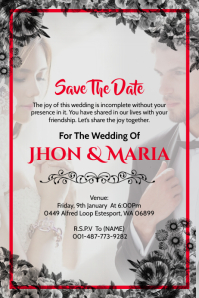 Wedding Invite Poster Template | PosterMyWall