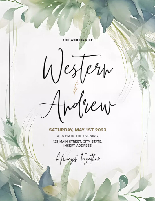 Copy of Wedding Invitation Templates | PosterMyWall