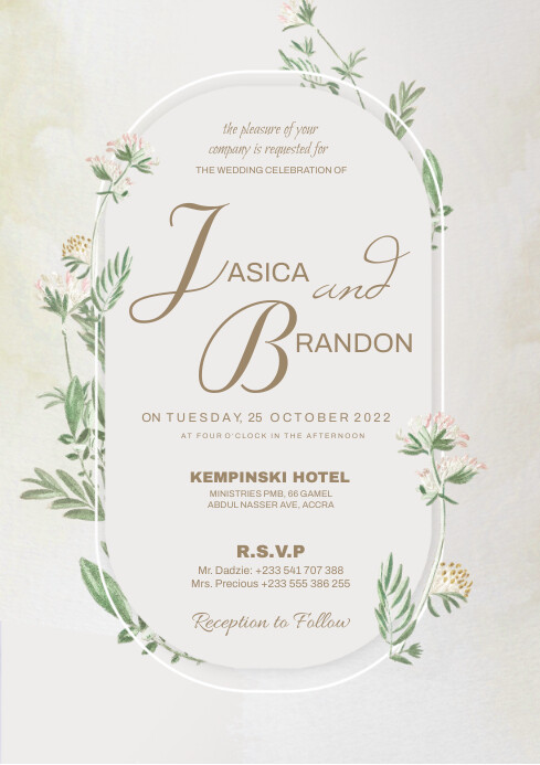 Wedding Invitation Templates | PosterMyWall