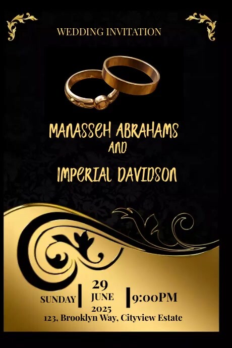 Wedding Invitation Video Template | PosterMyWall