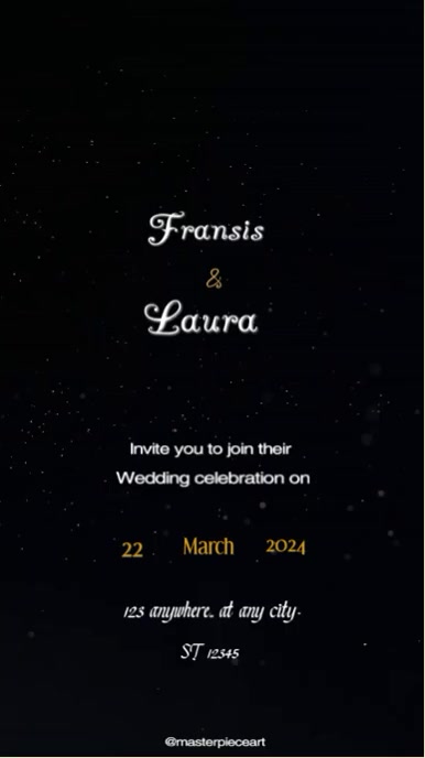 Wedding invitation video Template | PosterMyWall