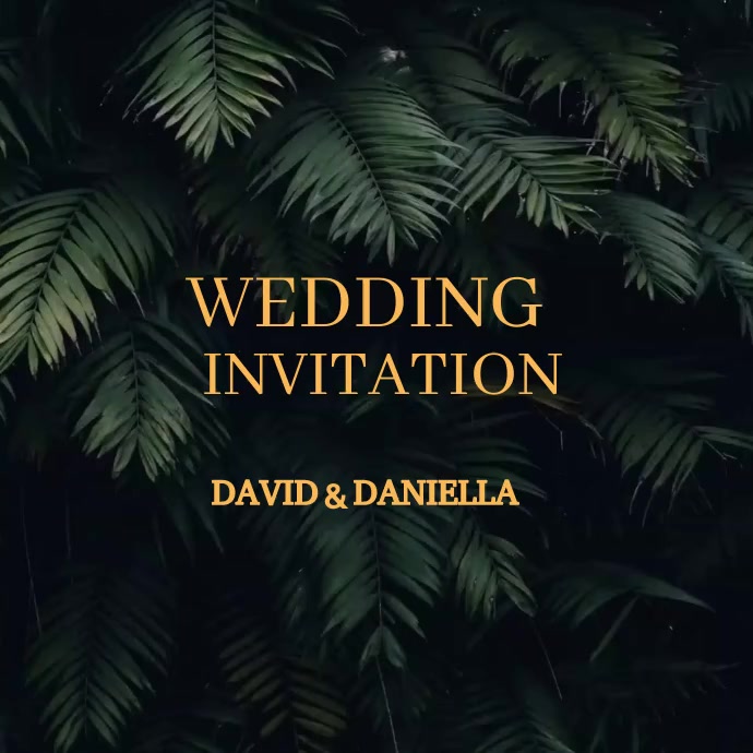 Wedding invitation video Template | PosterMyWall