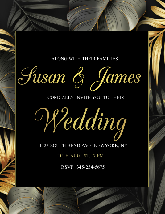 Wedding invitation video template | PosterMyWall