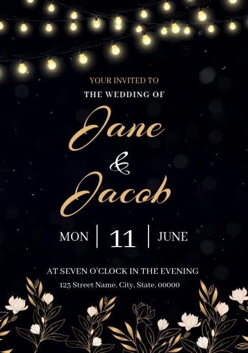 Wedding Invitation Video Template | PosterMyWall