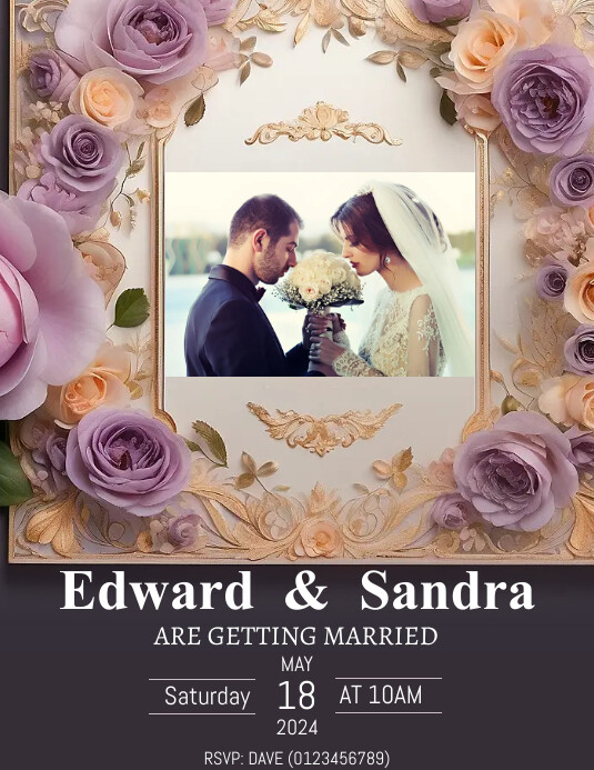 Wedding Invitation Wedding Ceremony Template | PosterMyWall