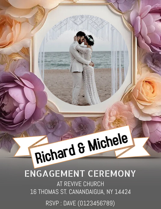 Wedding Invitation Wedding Ceremony Template | PosterMyWall