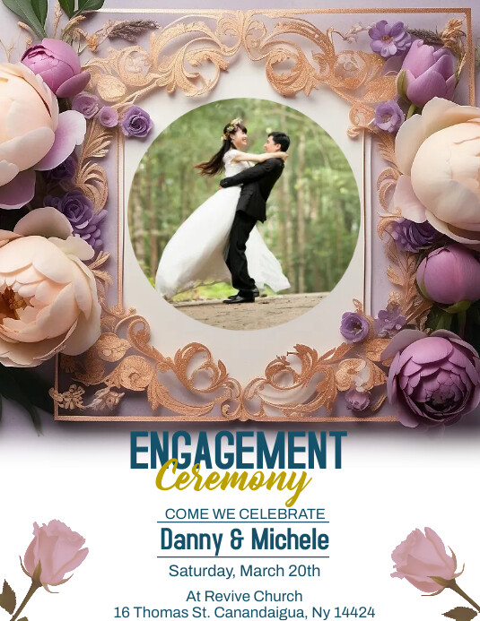 Wedding Invitation Wedding Ceremony Template | PosterMyWall