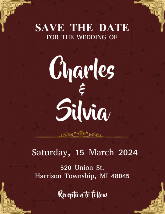 Wedding Invitation Wedding Ceremony Template | PosterMyWall