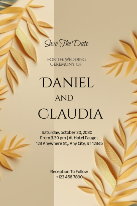 Copy of Wedding Invitation Wedding Invite Marriage Invitation | PosterMyWall