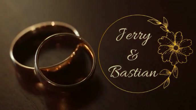 Wedding Invitation Youtube Intro Template | PosterMyWall