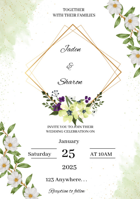 Copy of Wedding invitations card | PosterMyWall