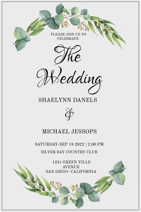 Wedding invitations Template | PosterMyWall