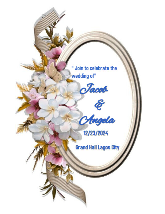 Copy of Wedding invitations design | PosterMyWall