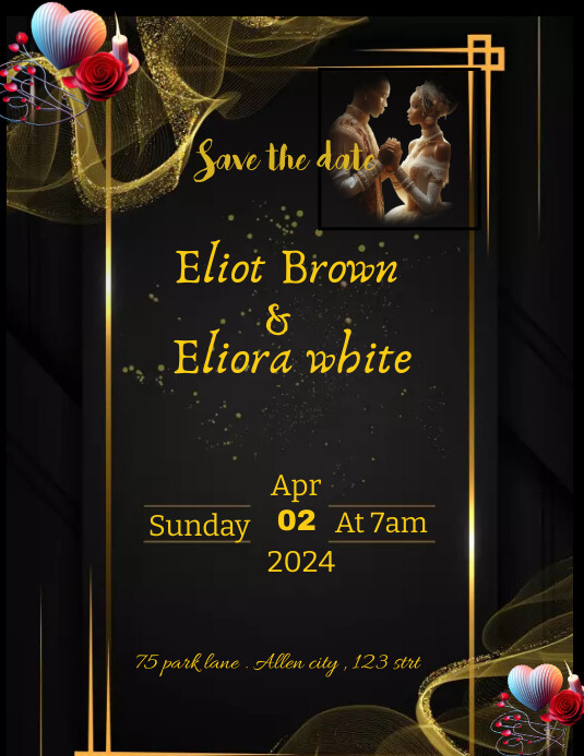 Copy of Wedding invite cars flyer | PosterMyWall
