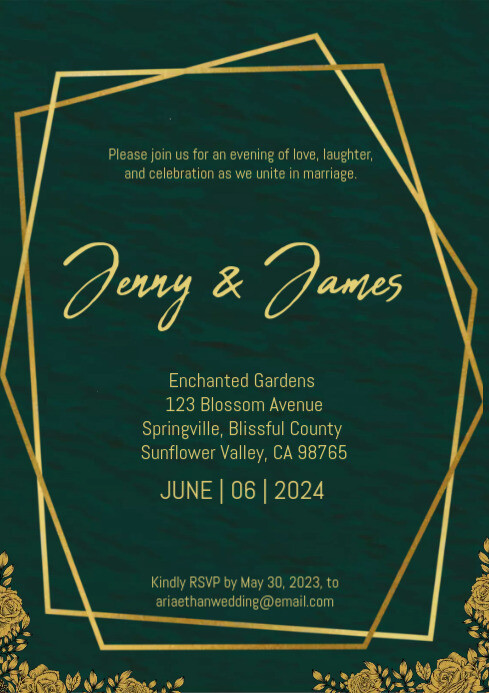 Wedding invite Template | PosterMyWall