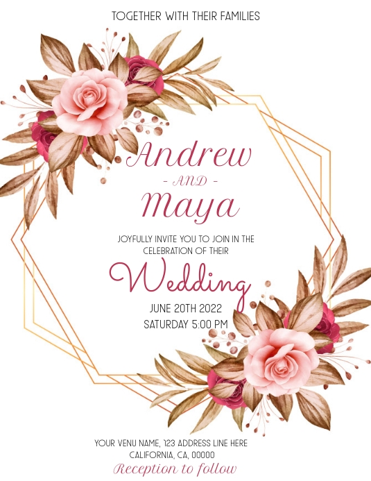 Wedding invite Invitation Template | PosterMyWall