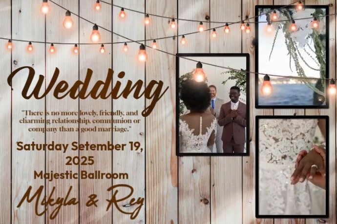 Wedding Majestic Ballroom Template | PosterMyWall