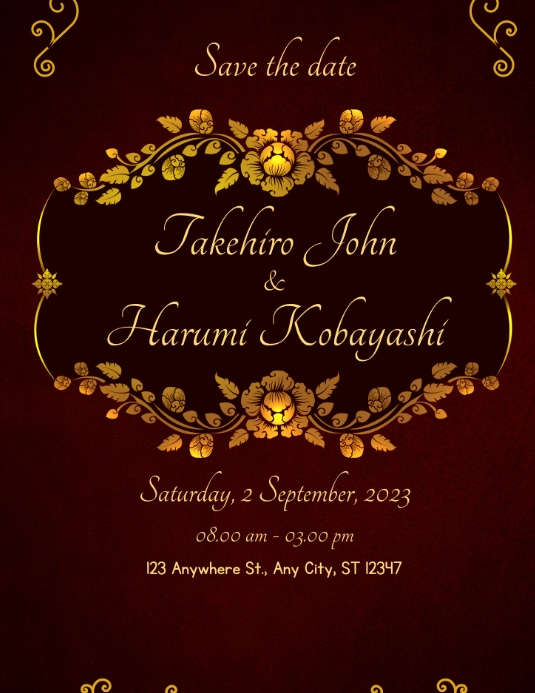 Plantilla de Wedding - Marriage cards | PosterMyWall