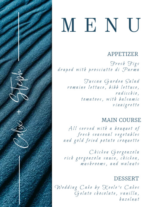 wedding menu Template | PosterMyWall