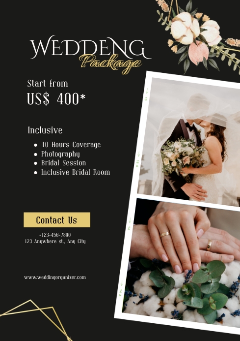 Wedding package list flyer Template | PosterMyWall