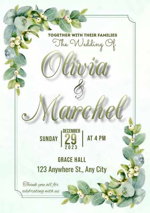 Wedding Party Invitation Template | PosterMyWall