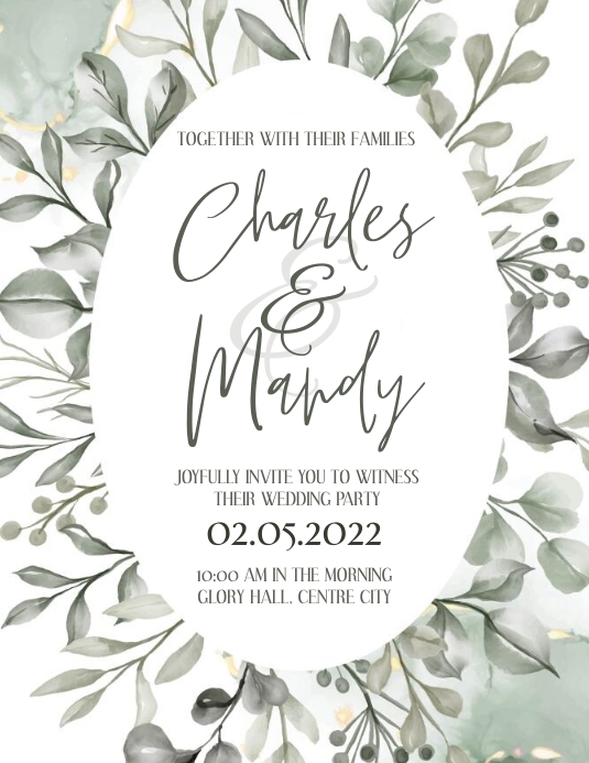 Copy of Wedding PARTY INVITE Invitation Template | PosterMyWall