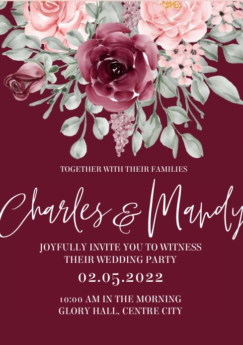 Wedding PARTY INVITE Invitation Template | PosterMyWall