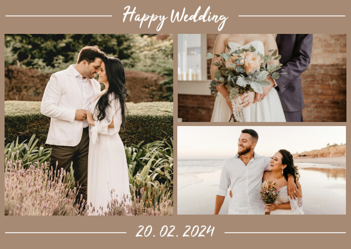 Wedding Photo Collage Template | PosterMyWall