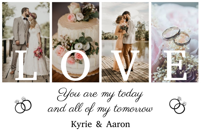 Wedding Photo Collage Template | PosterMyWall