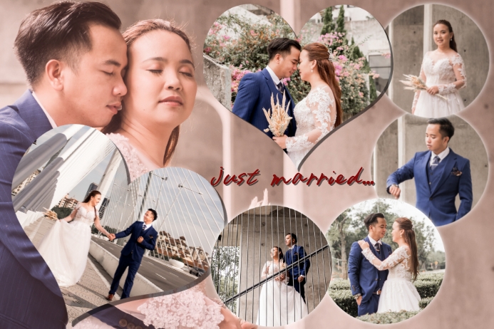 Modèle Wedding Photo Collage Template | PosterMyWall