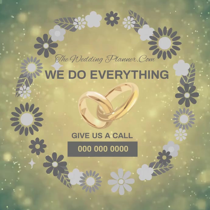 WEDDING PLANNER AD INSTAGRAM TEMPLATE | PosterMyWall