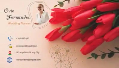 Wedding Planner Business Card Template | PosterMyWall