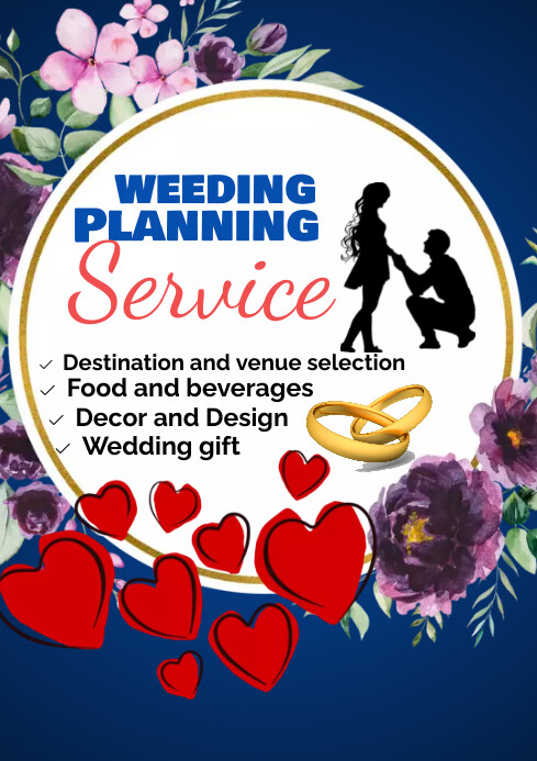 Wedding planning service A1 template | PosterMyWall