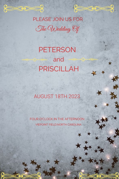 wedding poster Template | PosterMyWall