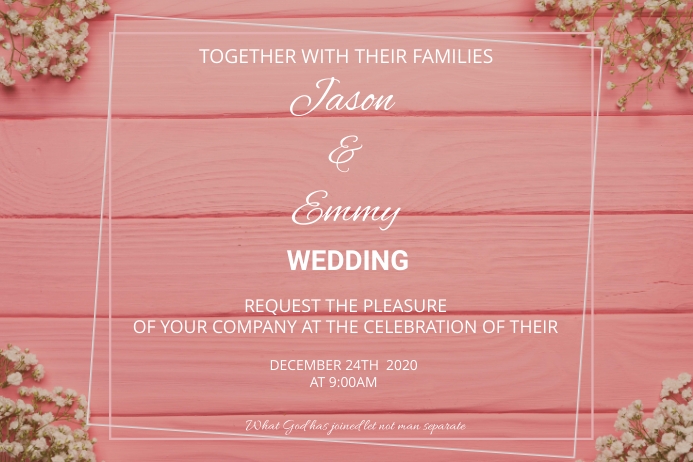 wedding poster Template | PosterMyWall