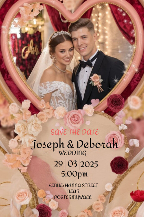Wedding poster Template | PosterMyWall