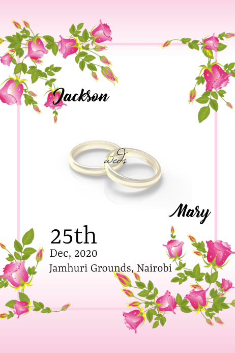 Wedding poster Template | PosterMyWall