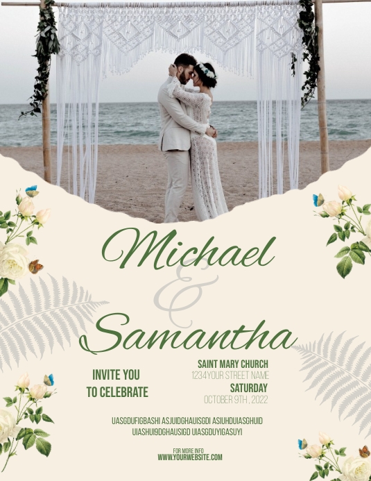wedding poster Template | PosterMyWall