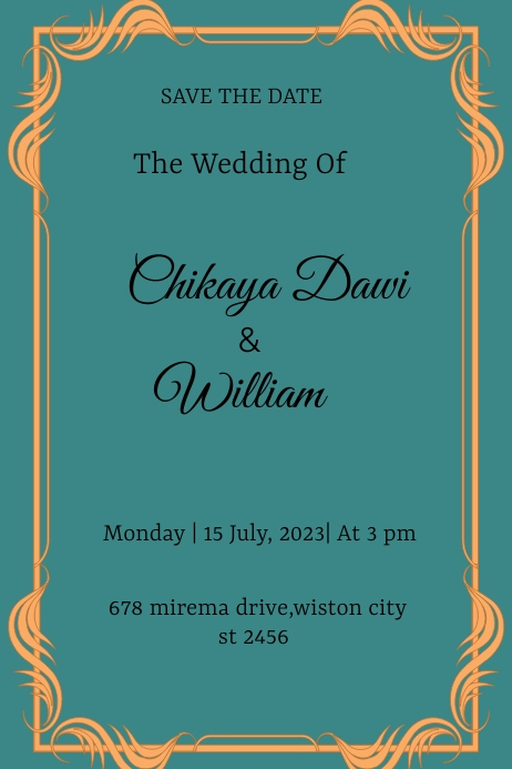 wedding poster Template | PosterMyWall