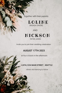 Wedding card poster Template | PosterMyWall