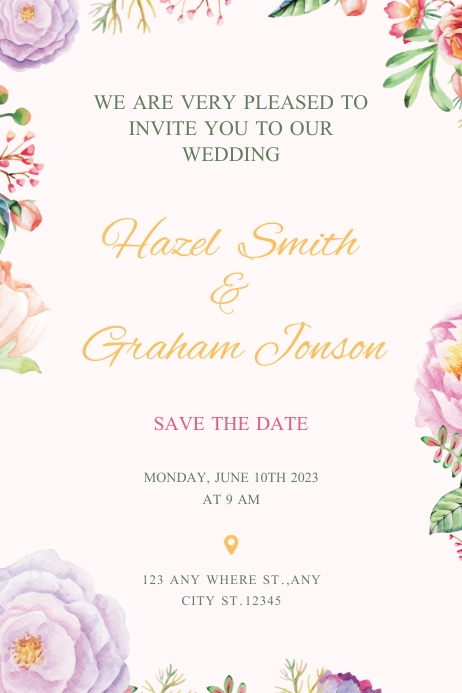 Wedding Poster Template | PosterMyWall