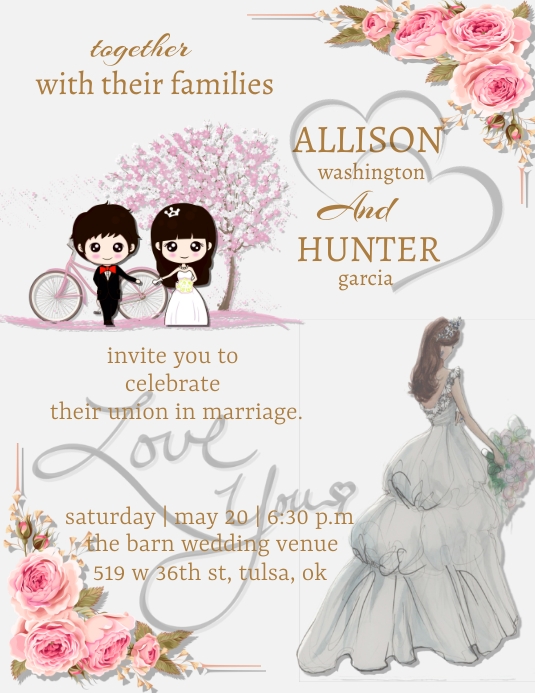 Plantilla de wedding poster template | PosterMyWall