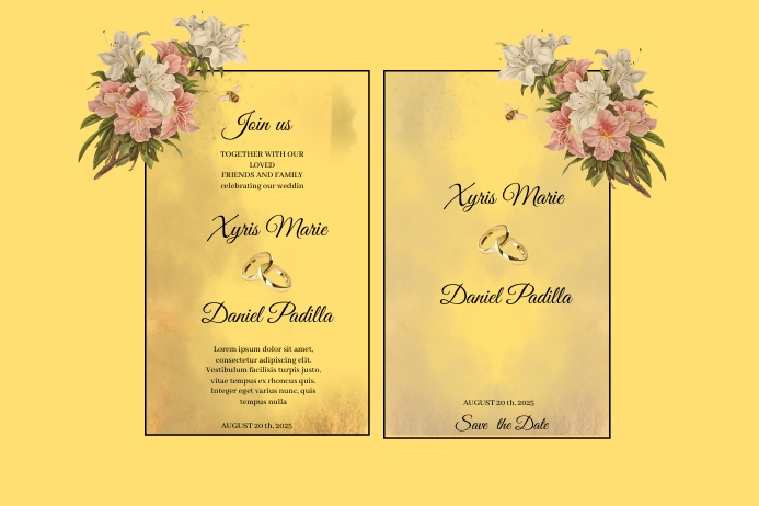 WEDDING POSTER TEMPLATE.E | PosterMyWall