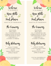 Wedding Program Template | PosterMyWall