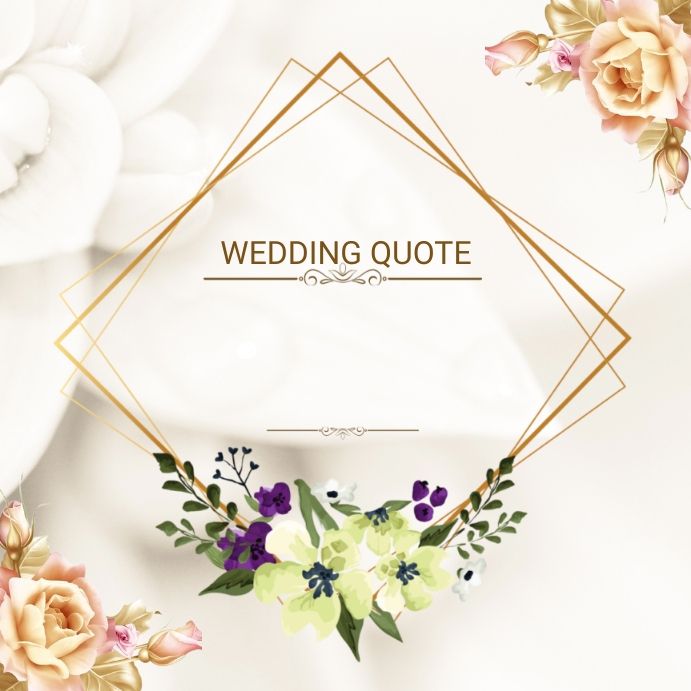Wedding quote template | PosterMyWall