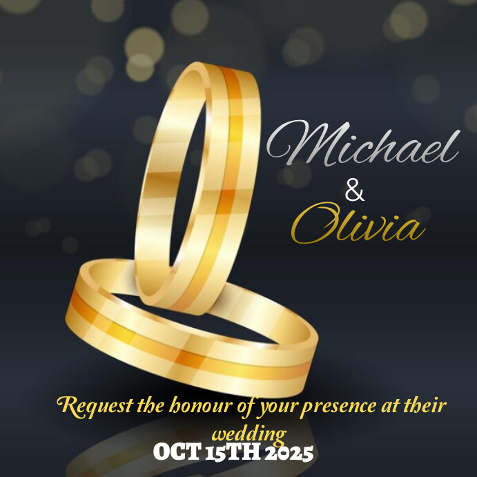 Wedding ring template | PosterMyWall