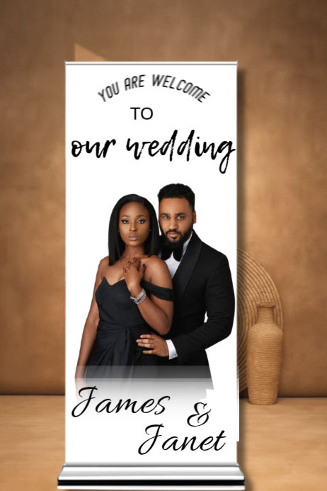 Wedding roll-up banner Template | PosterMyWall