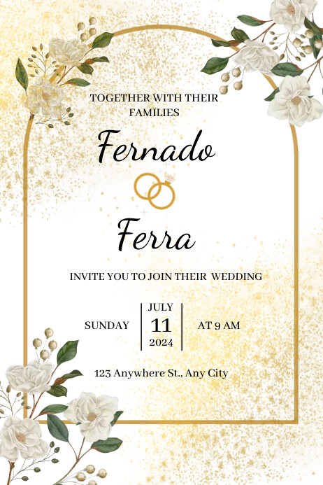 WEDDING SIMPLE Templat | PosterMyWall
