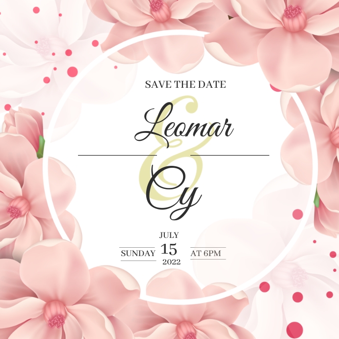 WEDDING SQUARE TEMPLATE.E | PosterMyWall
