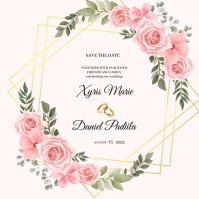 WEDDING SQUARE TEMPLATE.E | PosterMyWall